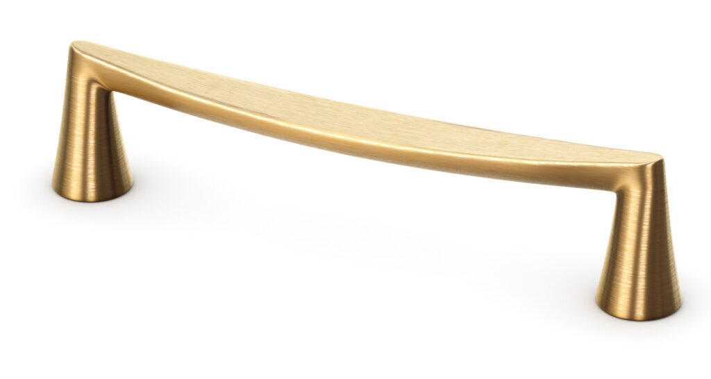 Briollette Pull Modern Brushed Gold - Kitchen and Bathroom Cabinet Hardware, Knobs, Pulls, and ...