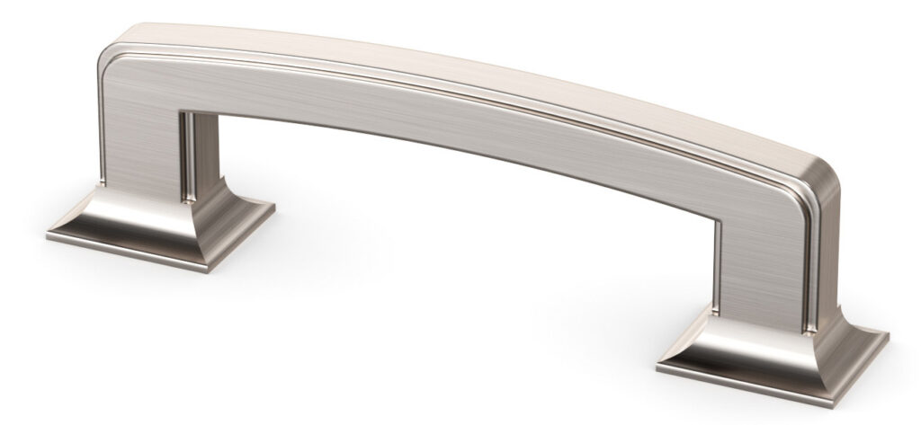 Rectangular Pull Satin Nickel - Kitchen and Bathroom Cabinet Hardware ...